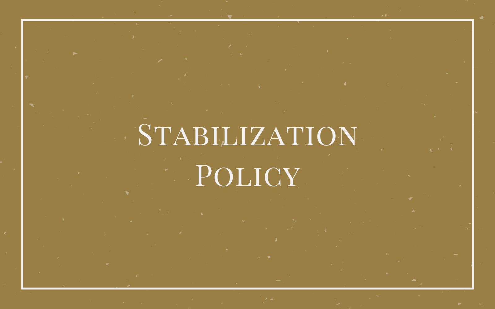 Chính sách ổn định (Stabilization Policy) là gì? - Bài viết kỹ năng ...